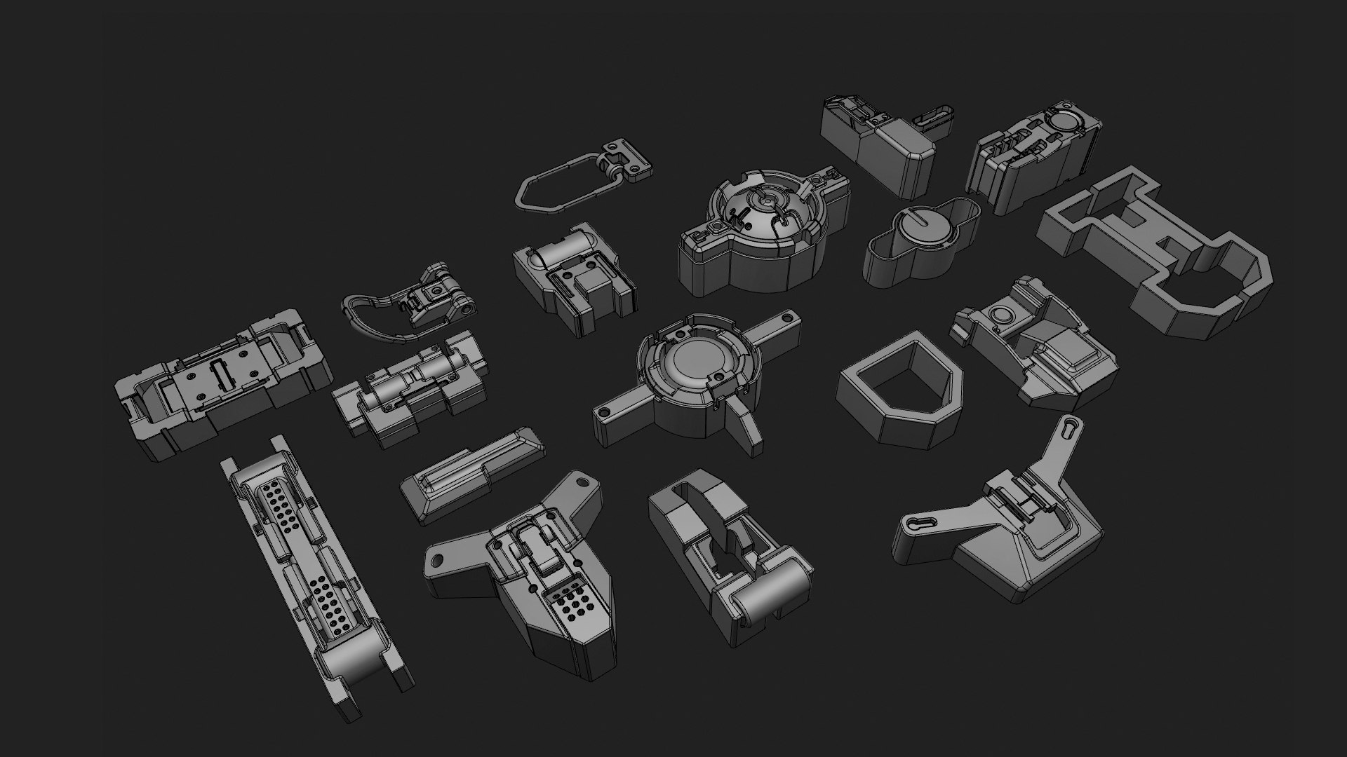 Hard Surface Kitbash 3D Model - TurboSquid 2433742