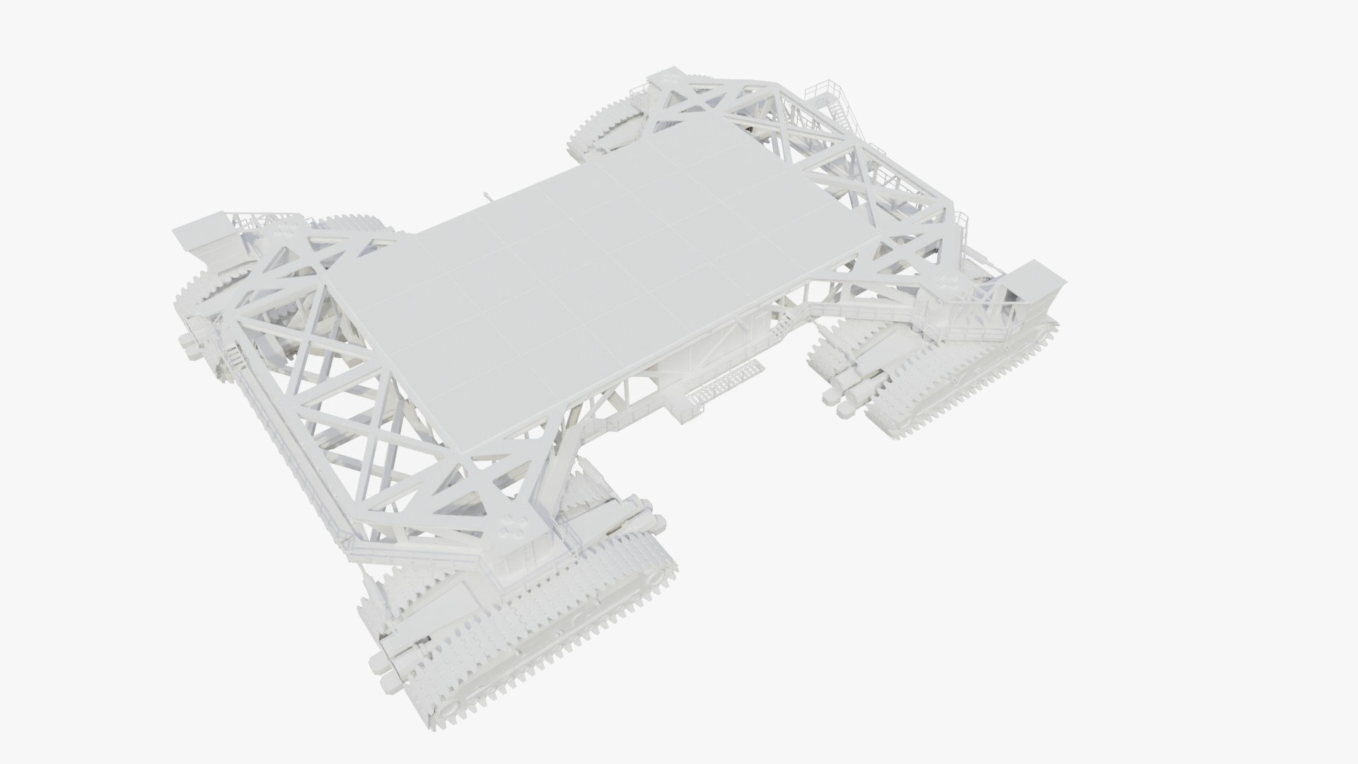 nasa crawler transporter saturn v 3d model