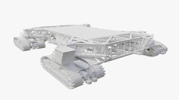 nasa crawler transporter saturn v 3d model