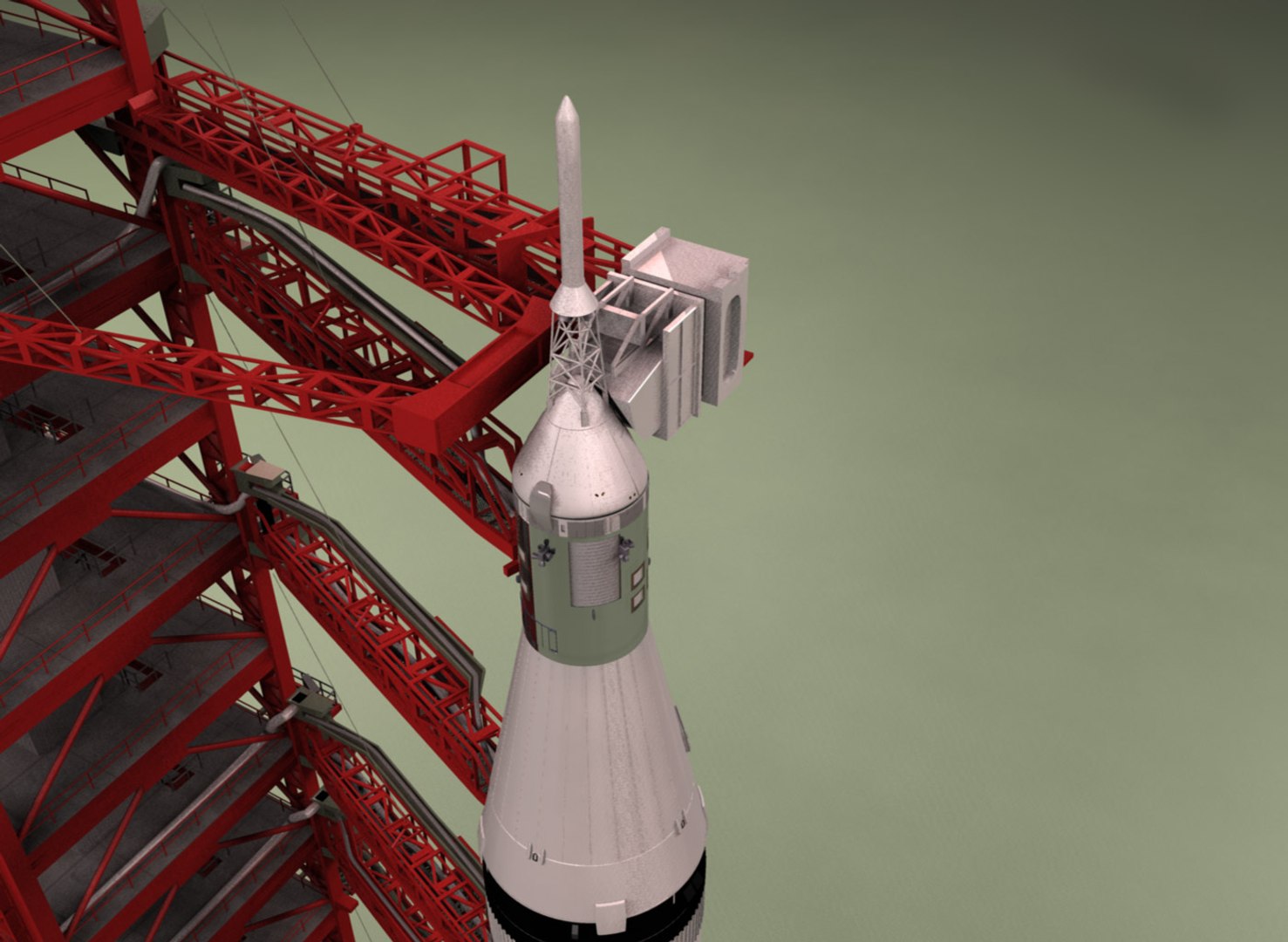 Nasa Crawler Transporter Saturn V 3d Model