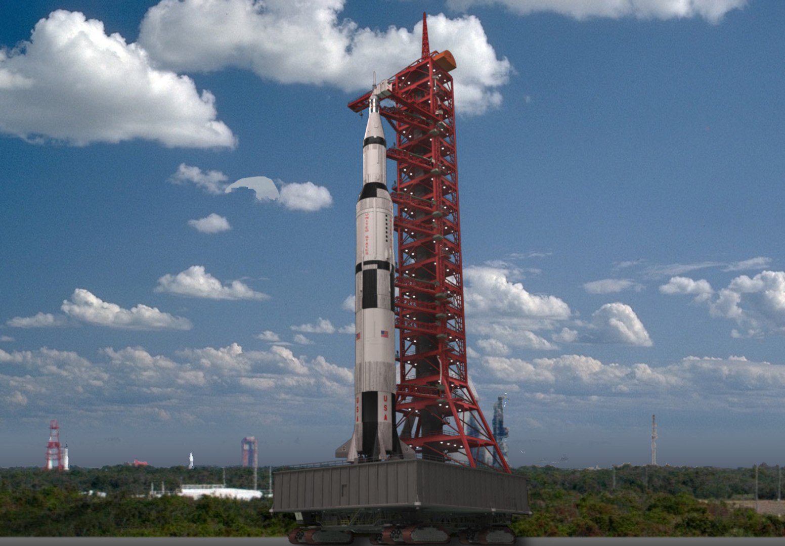 Nasa Crawler Transporter Saturn V 3d Model