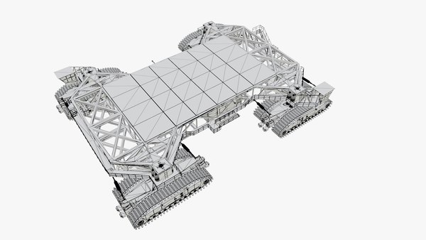 nasa crawler transporter saturn v 3d model