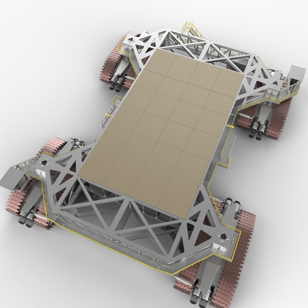 nasa crawler transporter saturn v 3d model