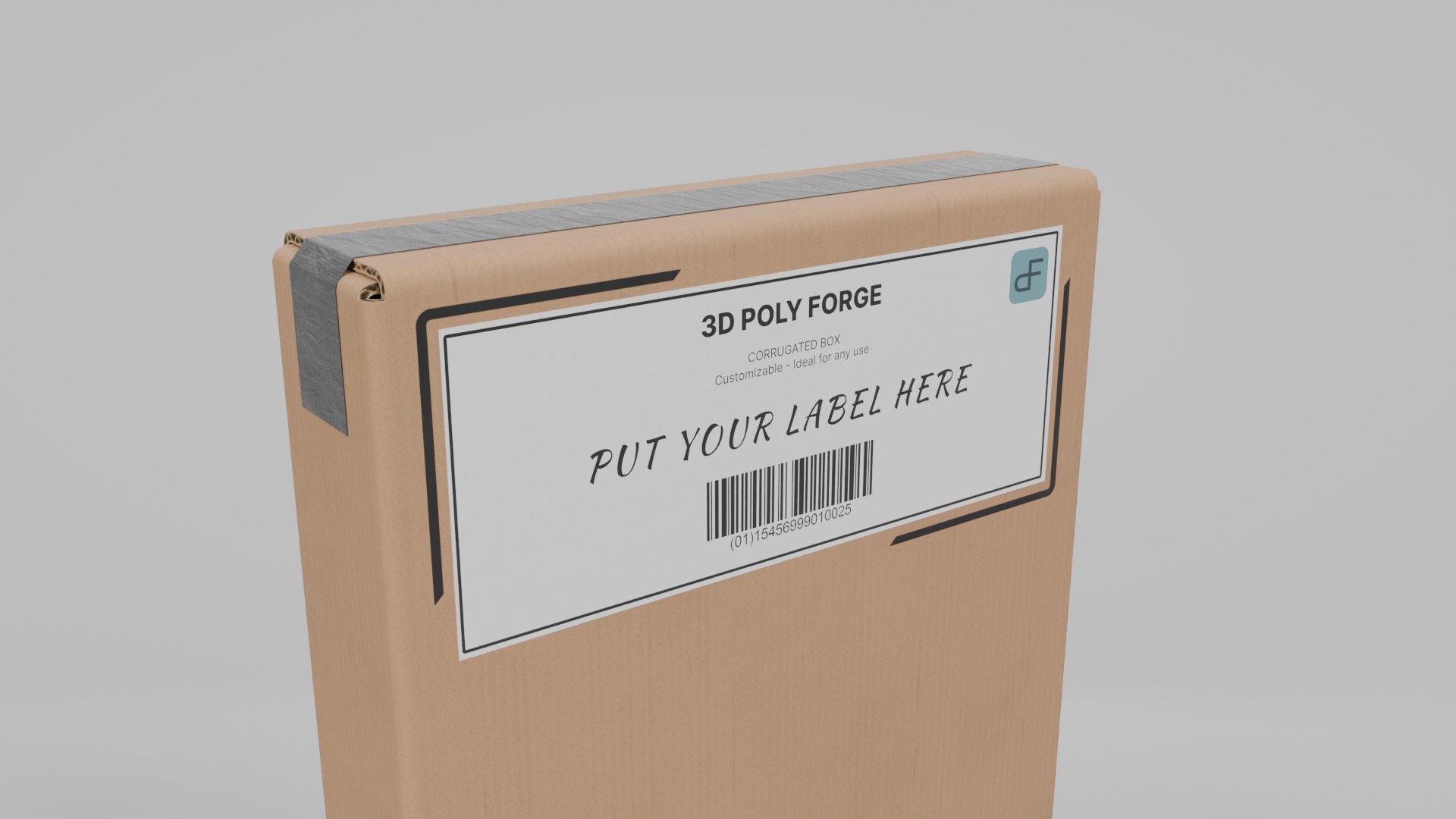 Cardboard Box R-024 - Rigged And Customizable 3D Model - TurboSquid 2415623