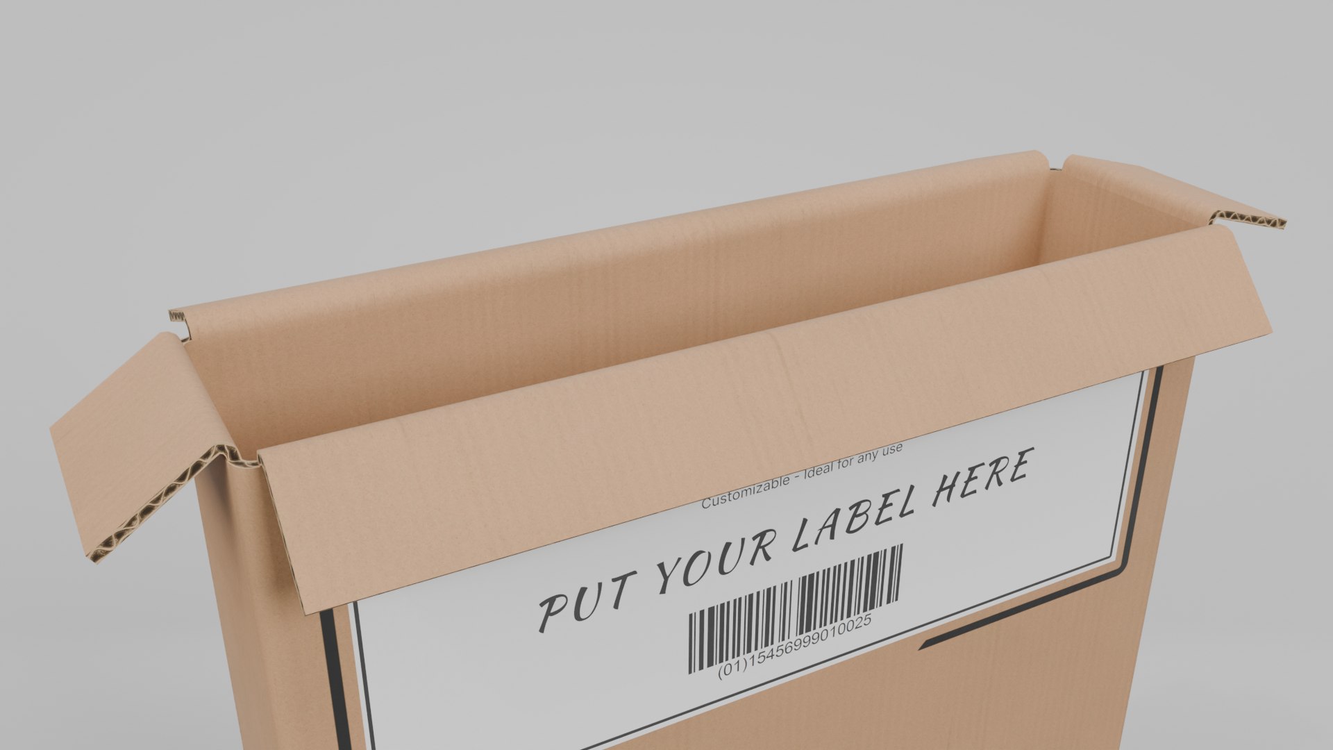 Cardboard Box R-024 - Rigged And Customizable 3D Model - TurboSquid 2415623