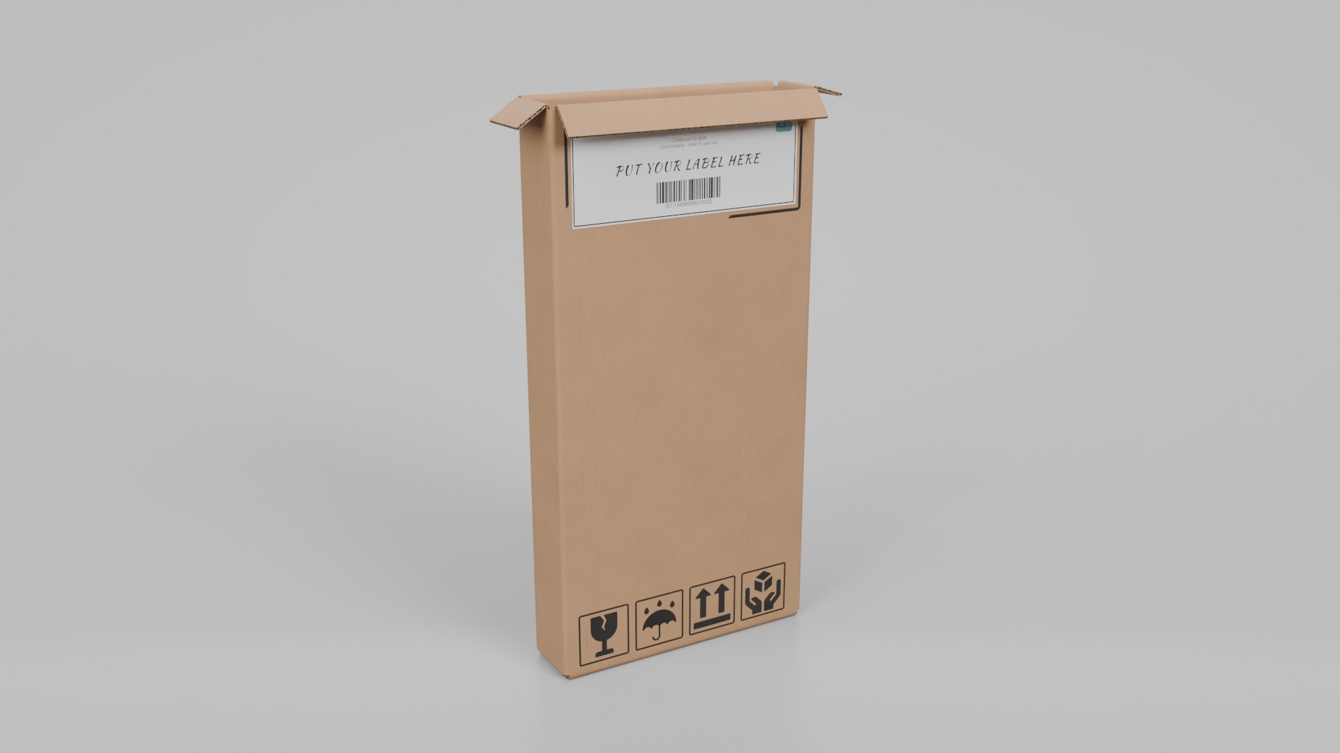 Cardboard Box R-024 - Rigged And Customizable 3D Model - TurboSquid 2415623