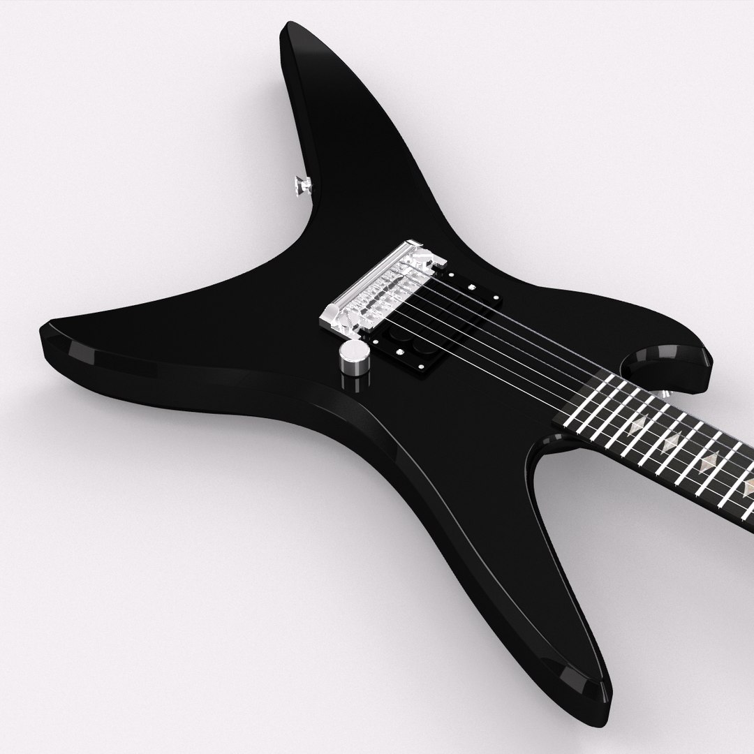 3d Model Bc Rich Stealth Guitar