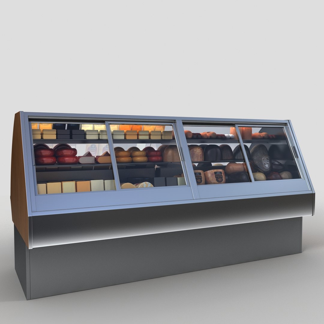 Deli Case Meat Cheese 3d Max