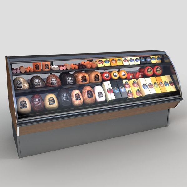 deli case meat cheese 3d max