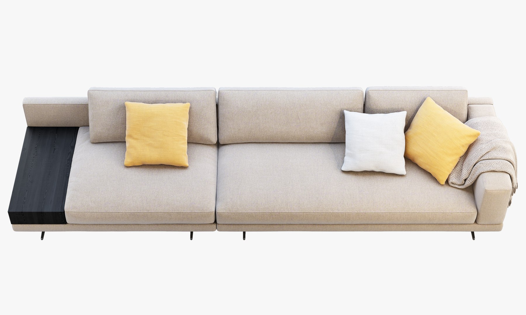 Poliform Mondrian Modular Sofa 3D Model - TurboSquid 1460334