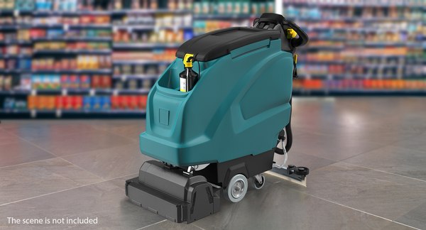 산업용 바닥 청소 기계 3D 모델 - TurboSquid 1364877