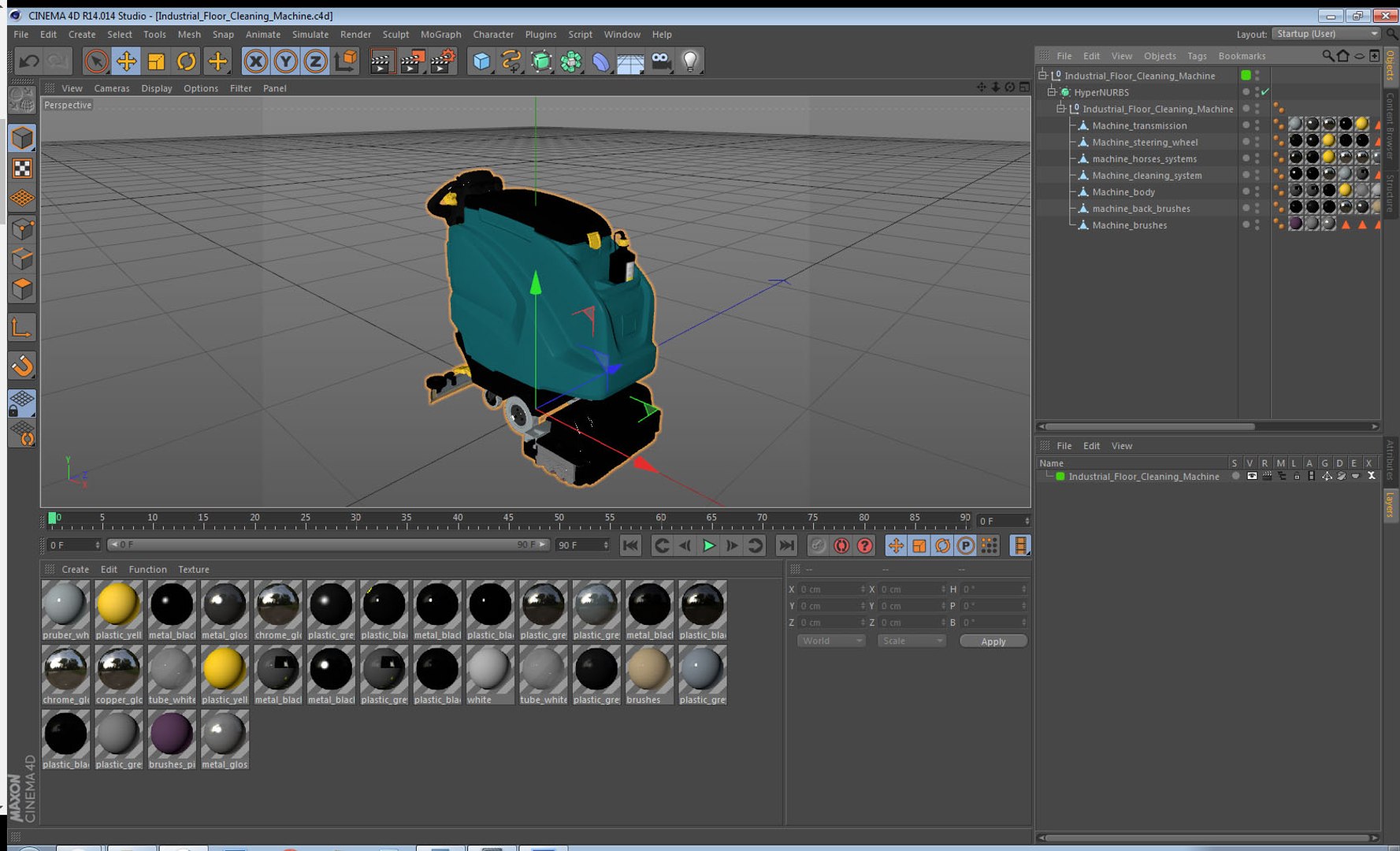 3D model industrial floor cleaning machine - TurboSquid 1364877