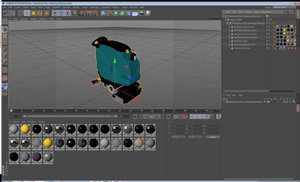 산업용 바닥 청소 기계 3D 모델 - TurboSquid 1364877