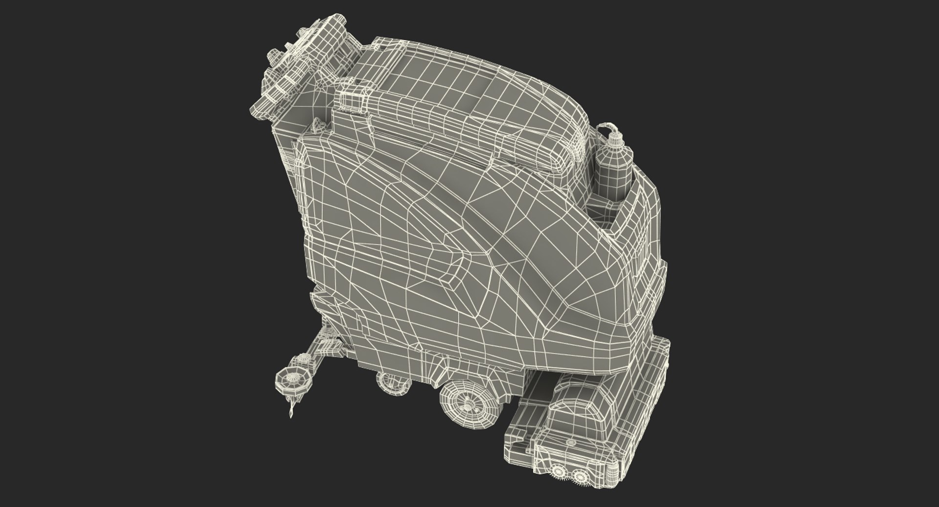 3D model industrial floor cleaning machine - TurboSquid 1364877