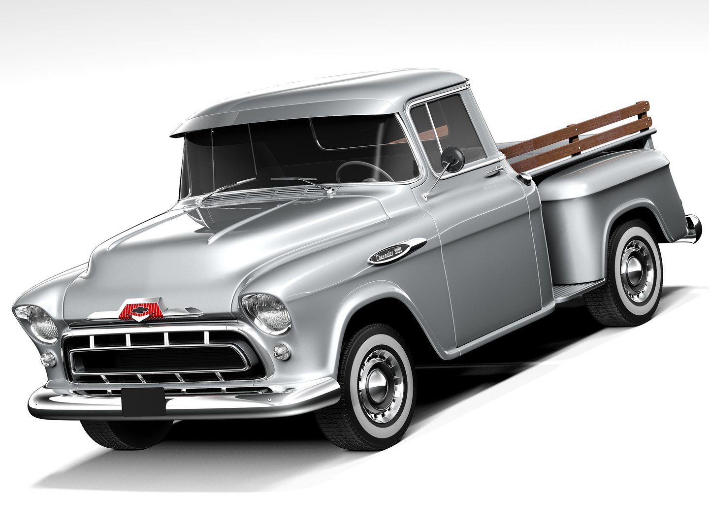 Chevrolet Pickup 1957 3D Model - TurboSquid 2218551