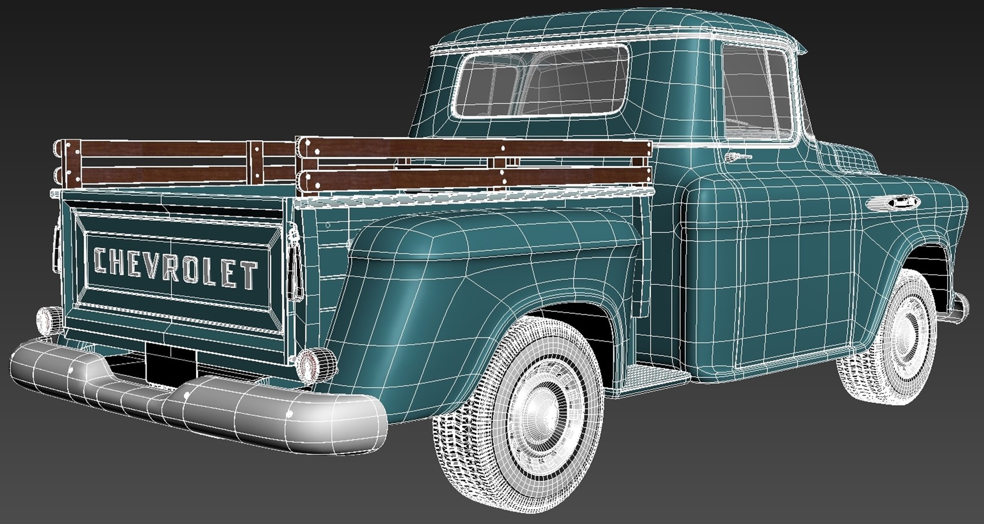 Chevrolet Pickup 1957 3D Model - TurboSquid 2218551