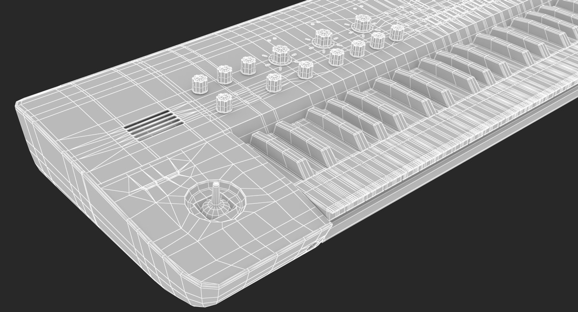 3D analog synthesizer generic modeled model - TurboSquid 1361710