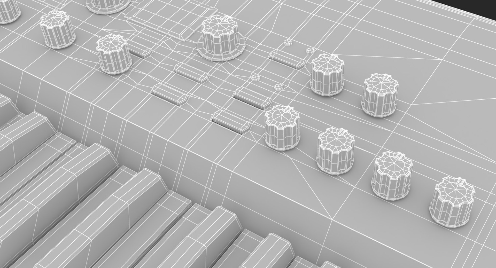 3D analog synthesizer generic modeled model - TurboSquid 1361710