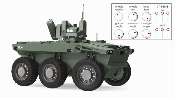 modelo 3d Robot militar inteligente equipado - TurboSquid 2094499