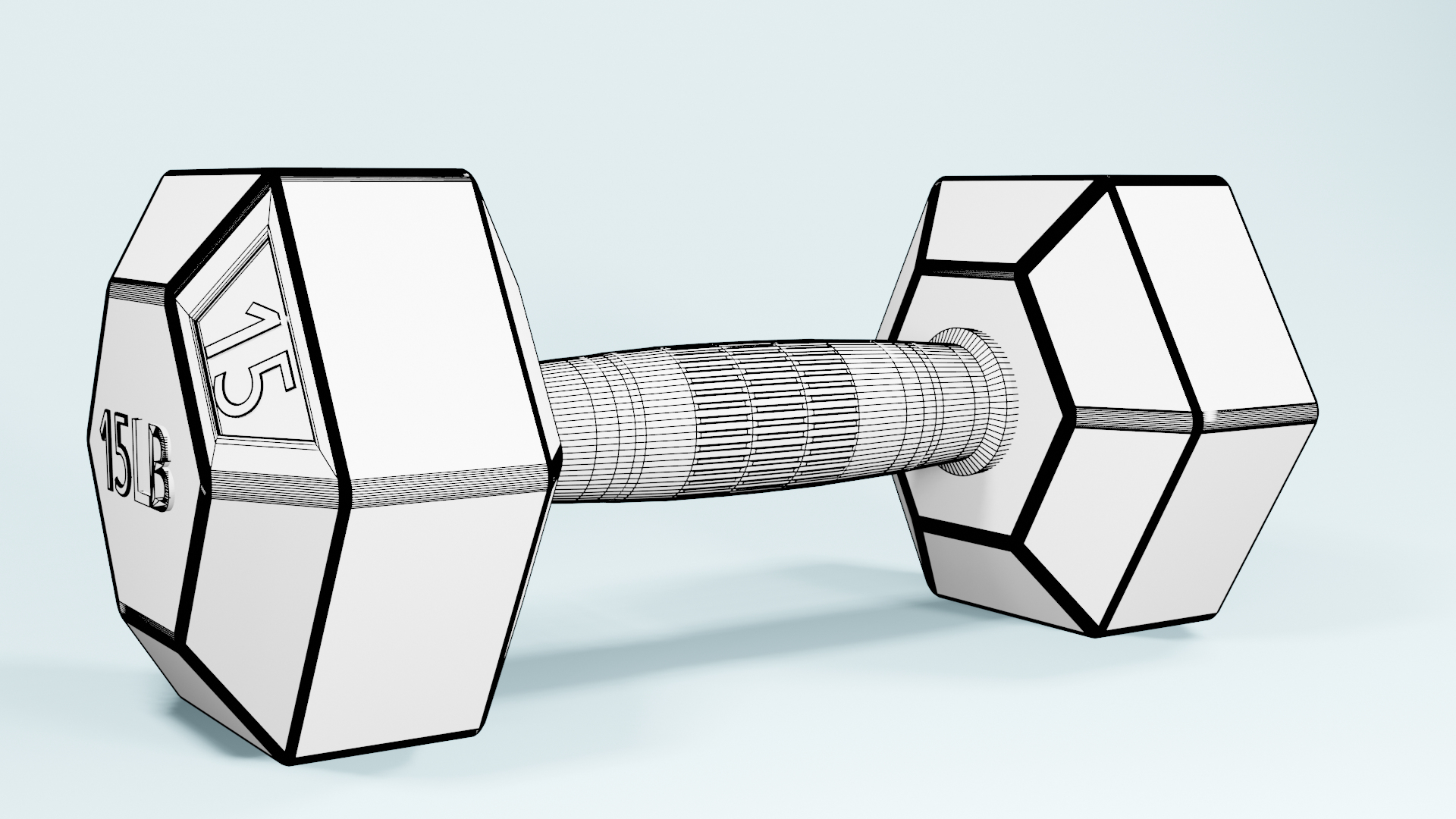 3d Dumbbell Model Turbosquid 1724696