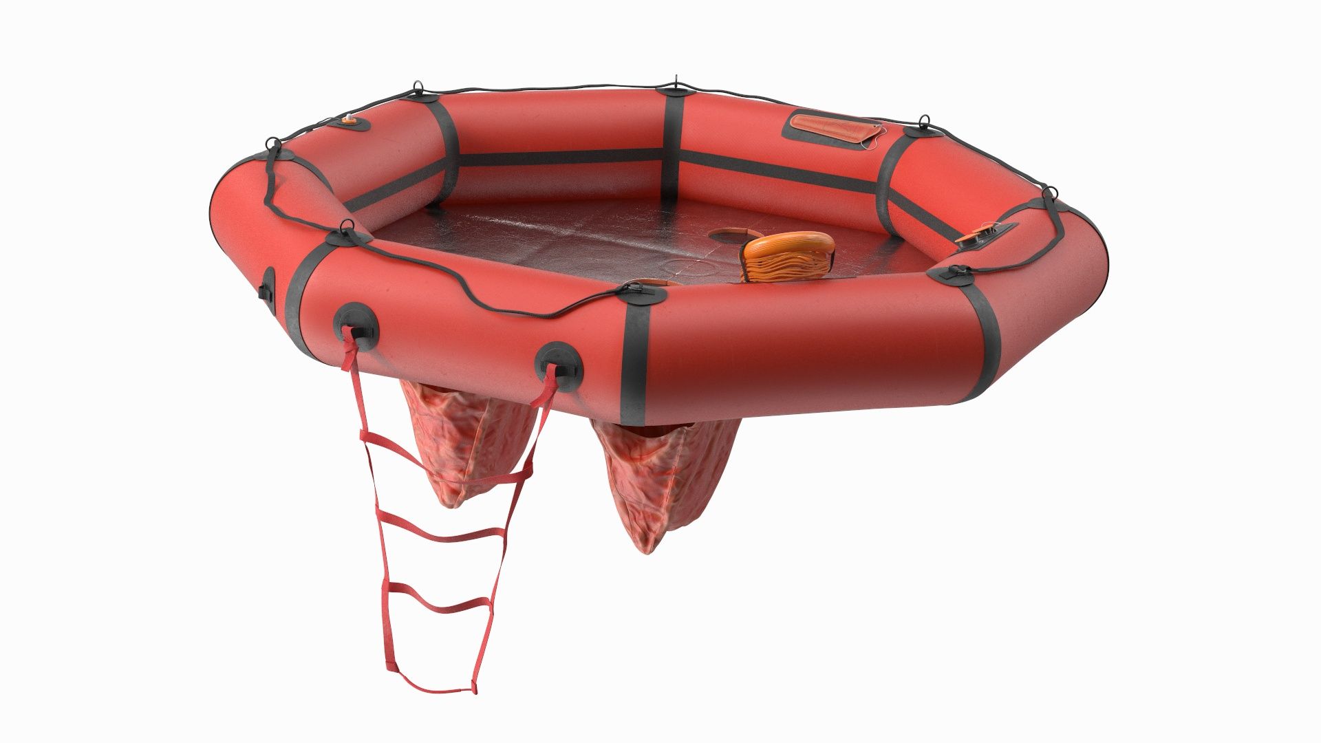 Advanced Life Raft With Extras Red 3D Model - TurboSquid 2302551