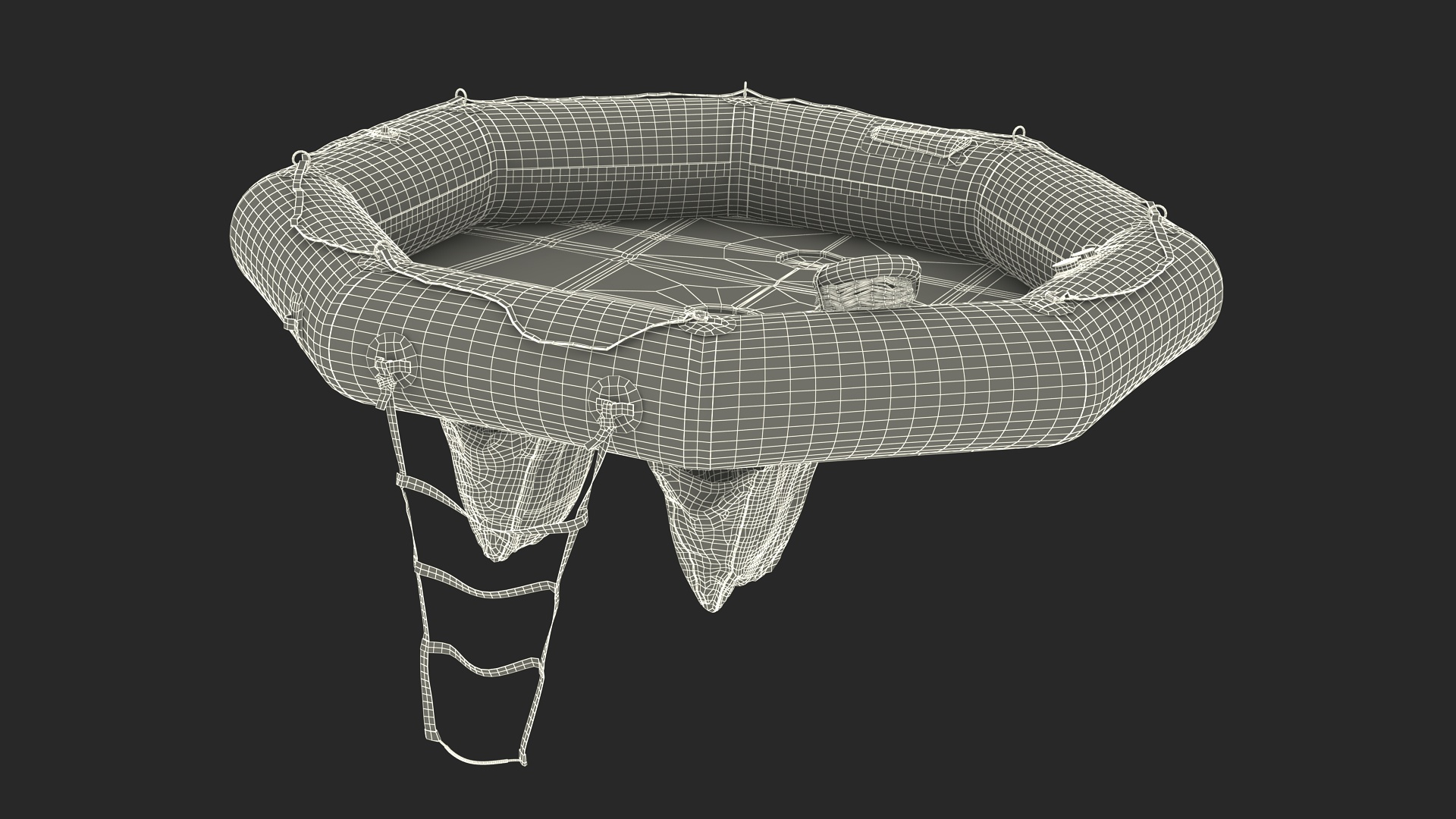 Advanced Life Raft With Extras Red 3D Model - TurboSquid 2302551