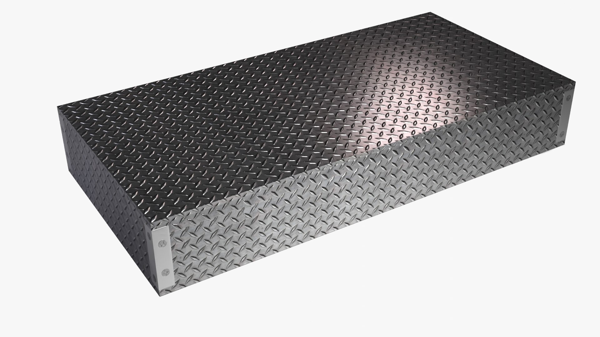 Free 3D Low Poly Diamond Plate Metal Box Model - TurboSquid 2244552