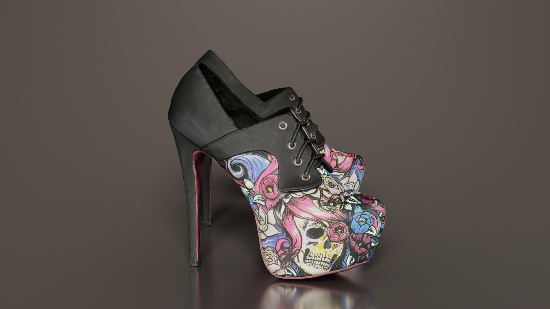 Decorated Leather Heels Remastered 3D Model - TurboSquid 2360988
