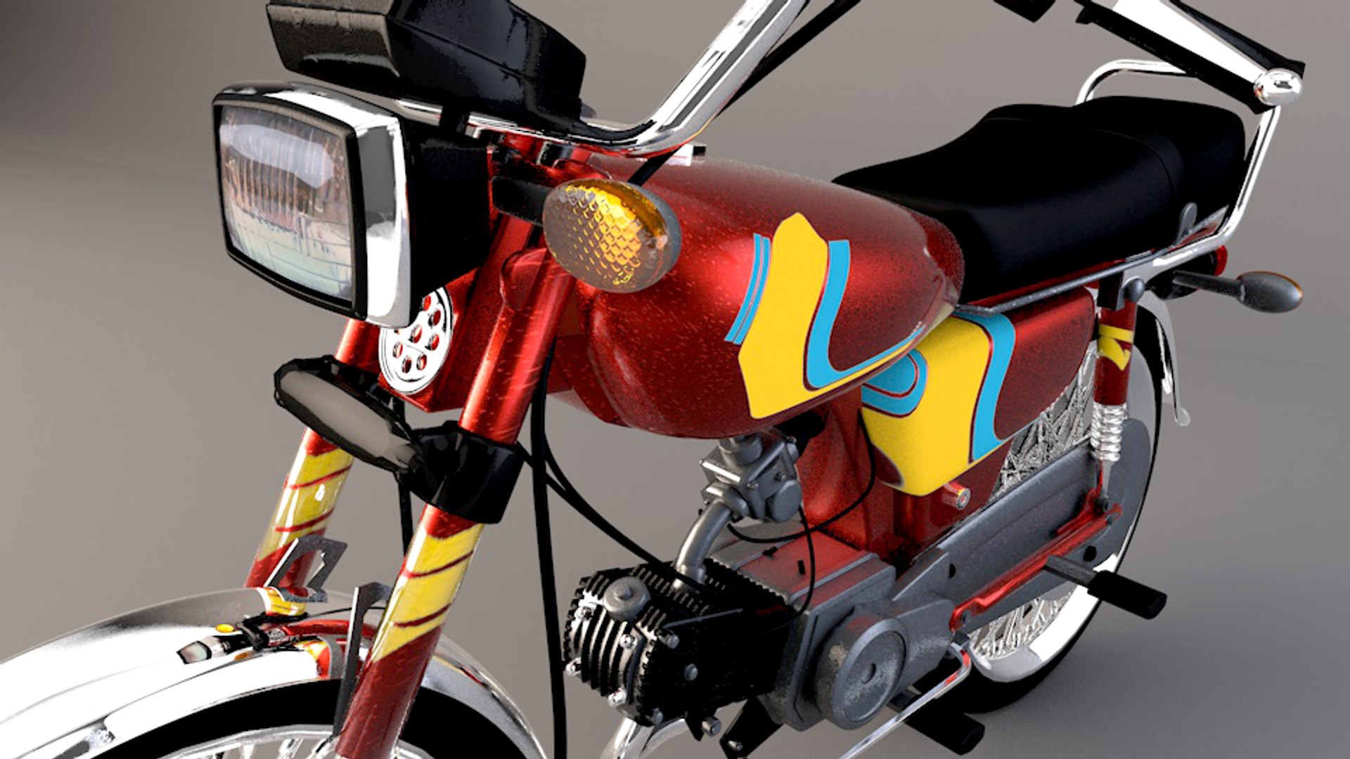 3D Motor Cd70 Moto - TurboSquid 1604943