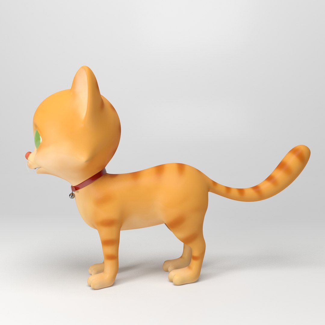 3d cat cartoon