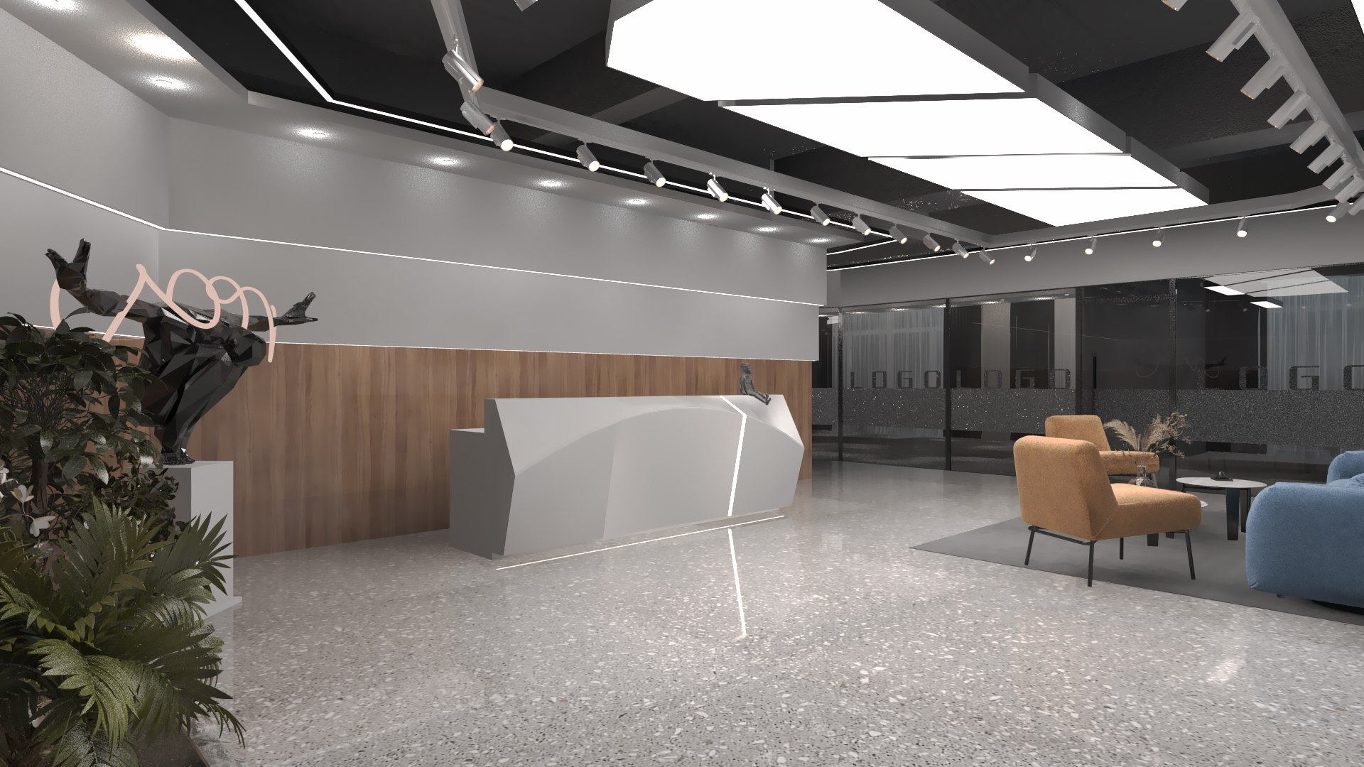 Reception Desk 3D Model - TurboSquid 2216583