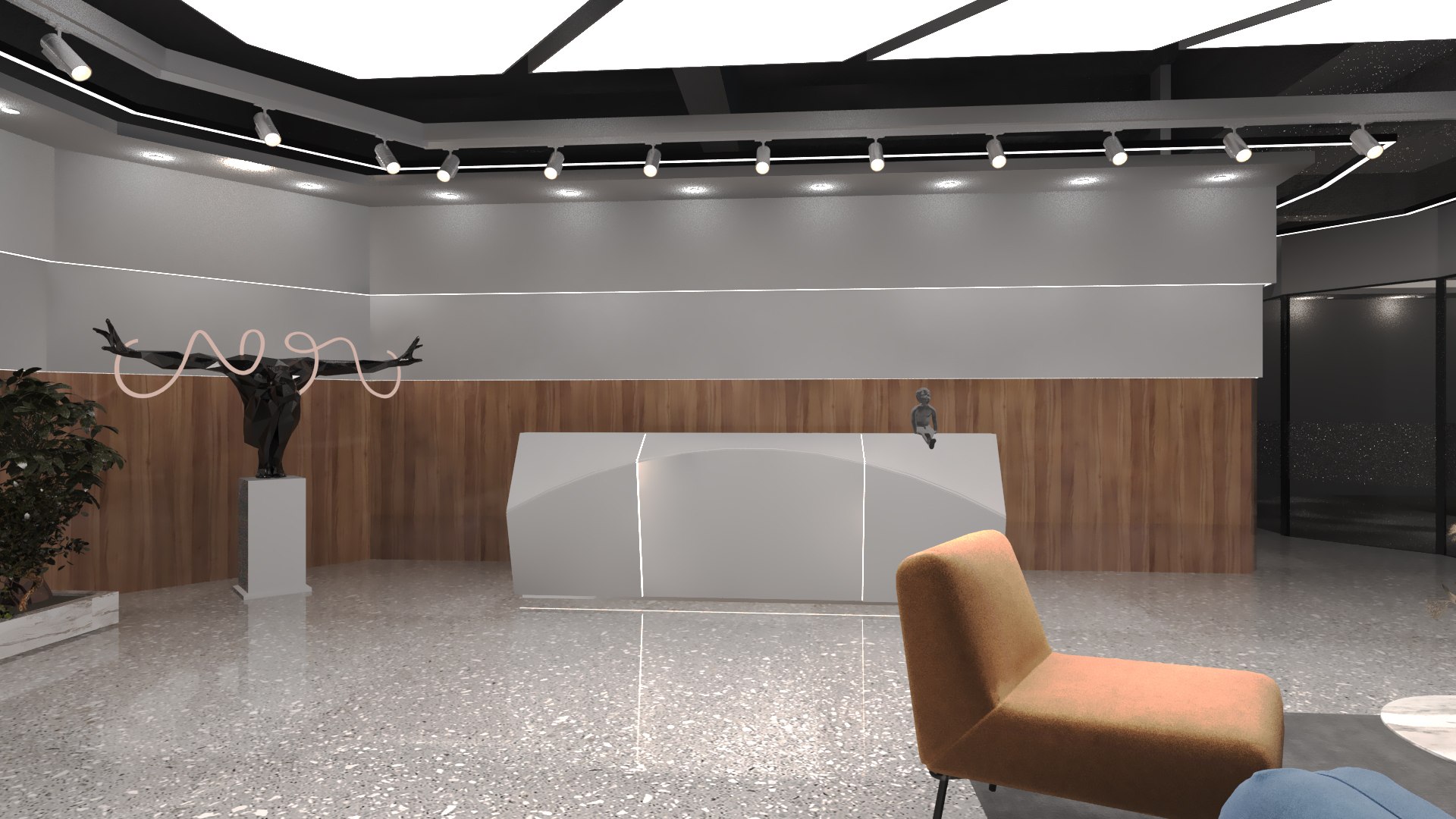 Reception Desk 3D Model - TurboSquid 2216583