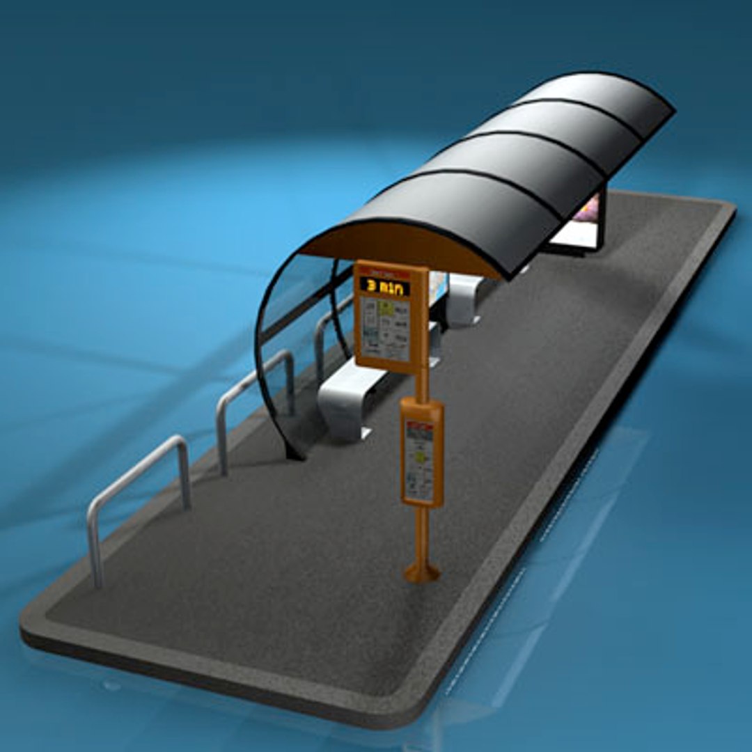 Bus Stop 3d Model