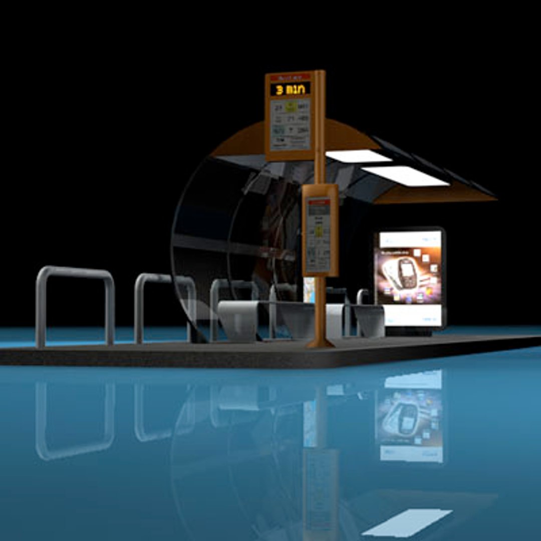 Bus Stop 3d Model