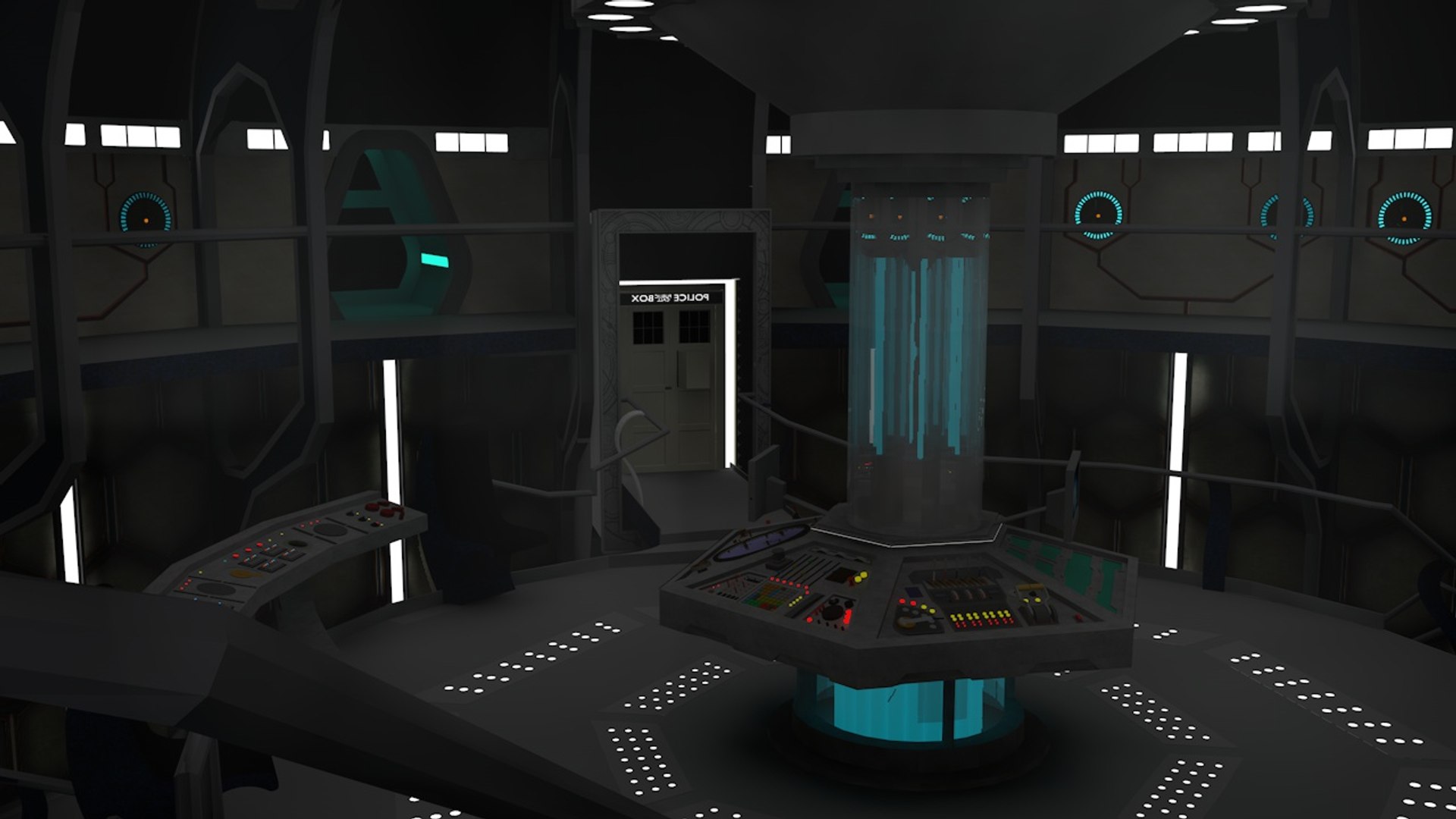Interior Tardis 3d 3ds