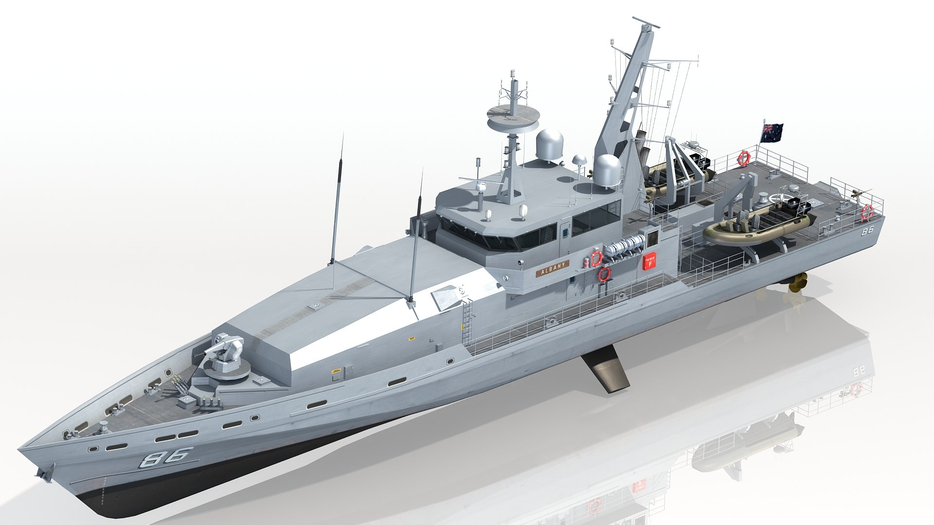 3D HMAS Albany P86 Royal Australian Navy Patrol Boat - TurboSquid 1903049