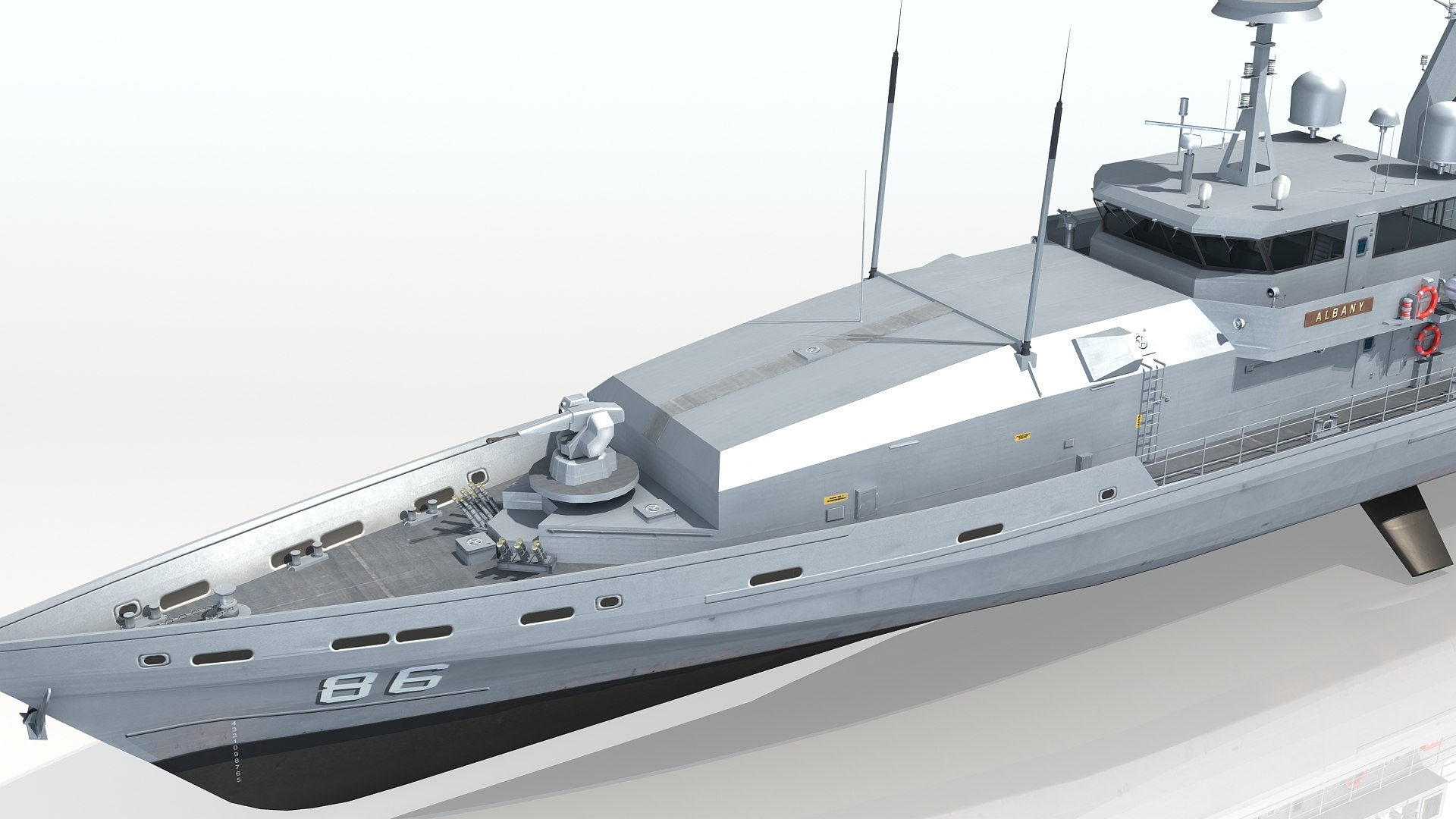 3D HMAS Albany P86 Royal Australian Navy Patrol Boat - TurboSquid 1903049