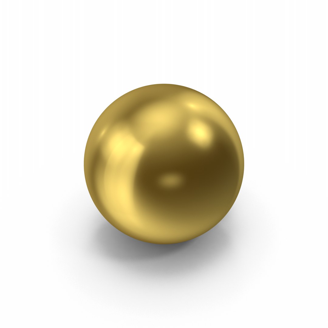 Gold Ball 3D Model - TurboSquid 1837809
