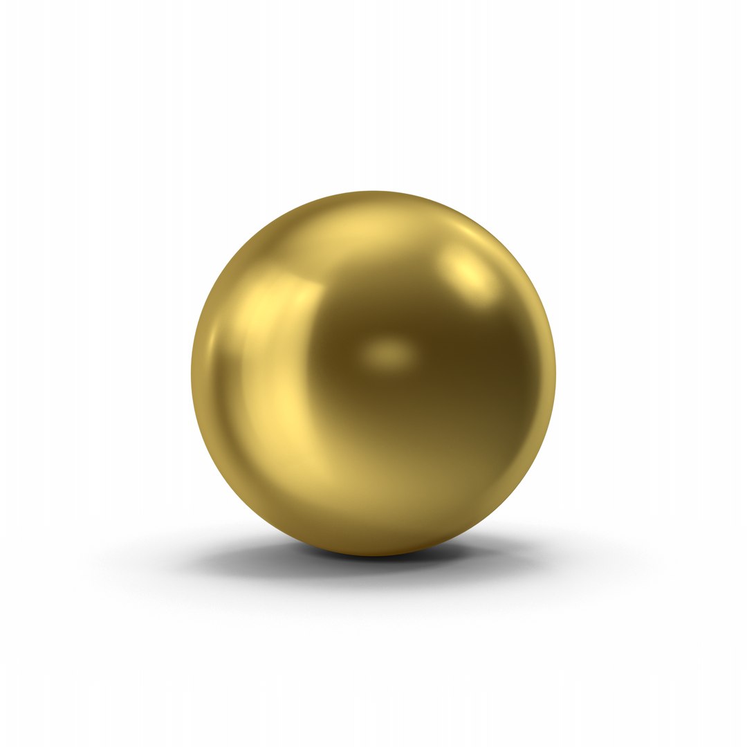 Gold Ball 3D Model - TurboSquid 1837809