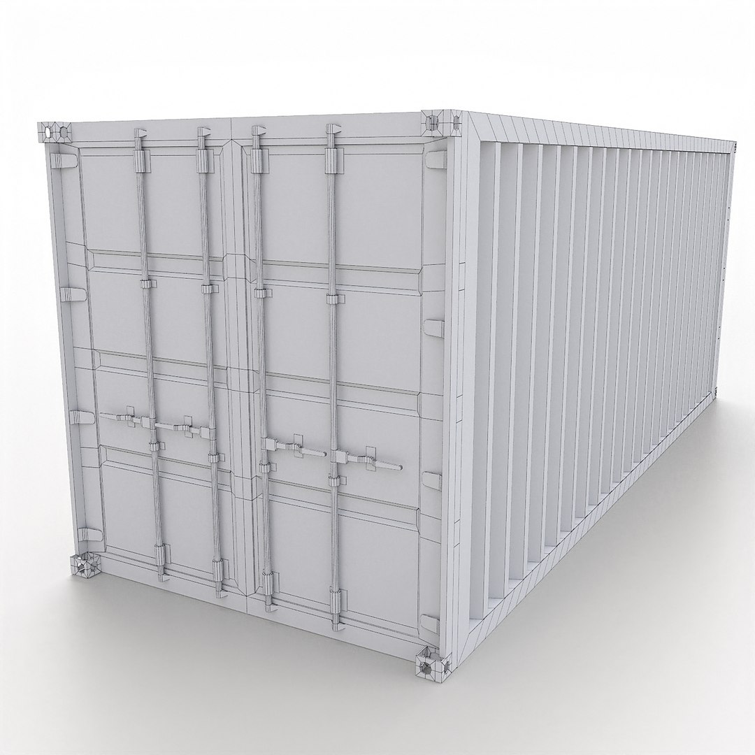 Shipping Container 20ft 3D Model - TurboSquid 1600407