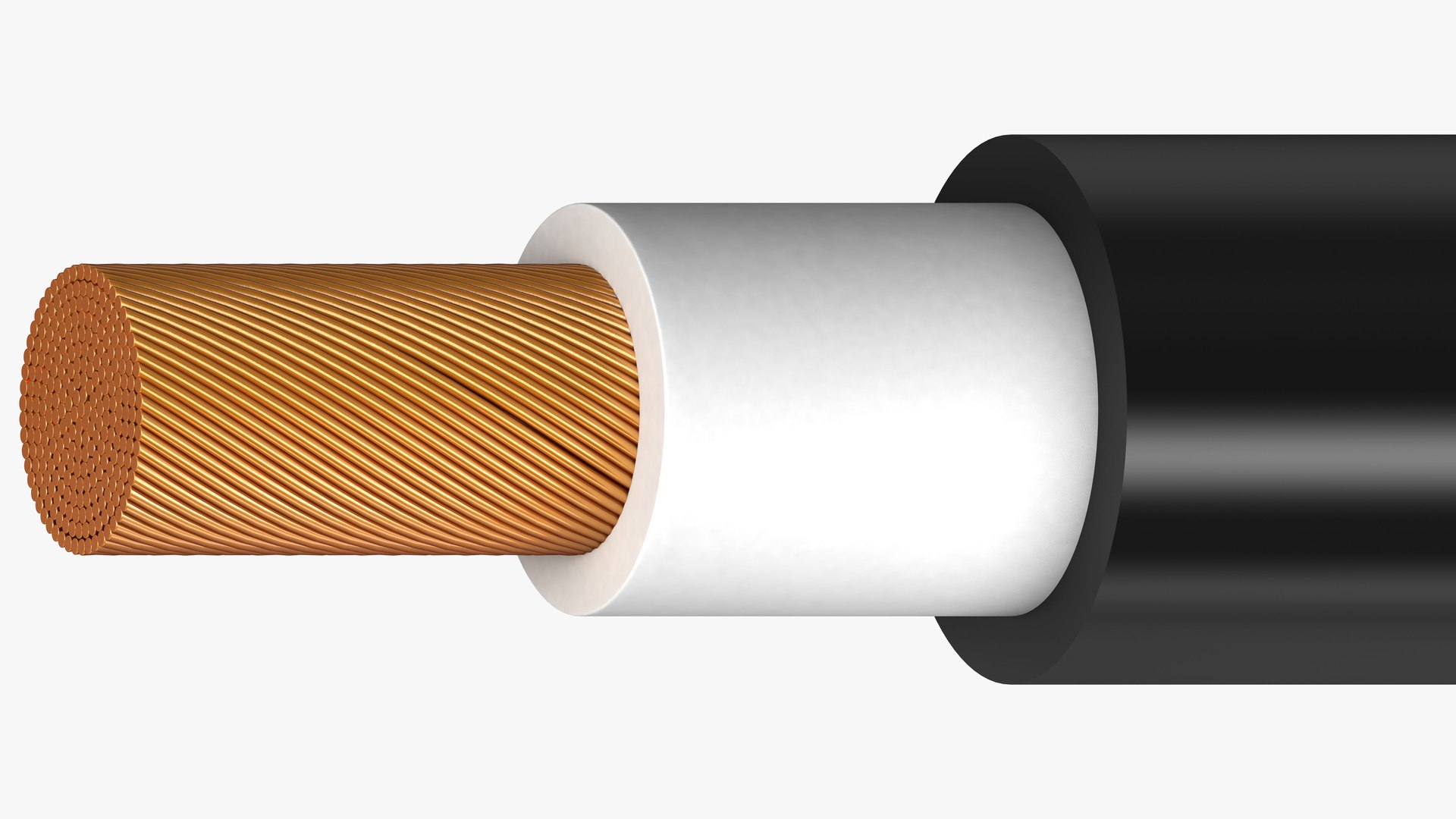 3d electrical cables core model