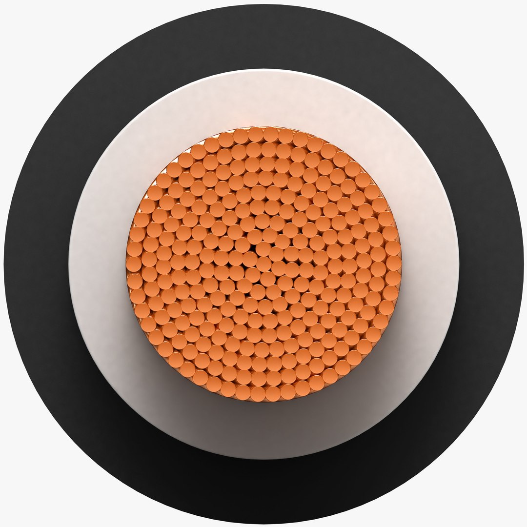 3d electrical cables core model