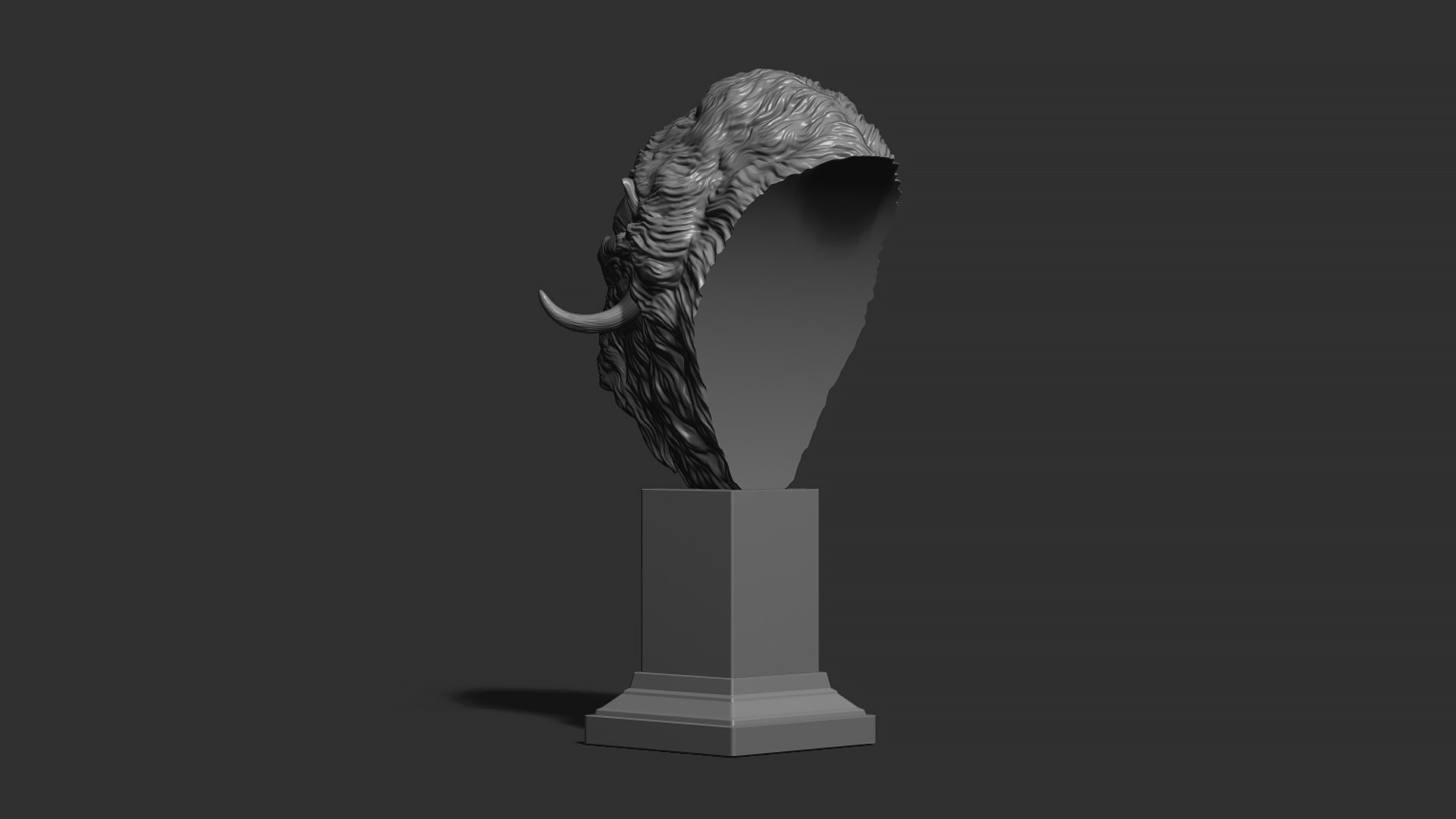 Musk Ox Head Bust 3D Model - TurboSquid 2024923