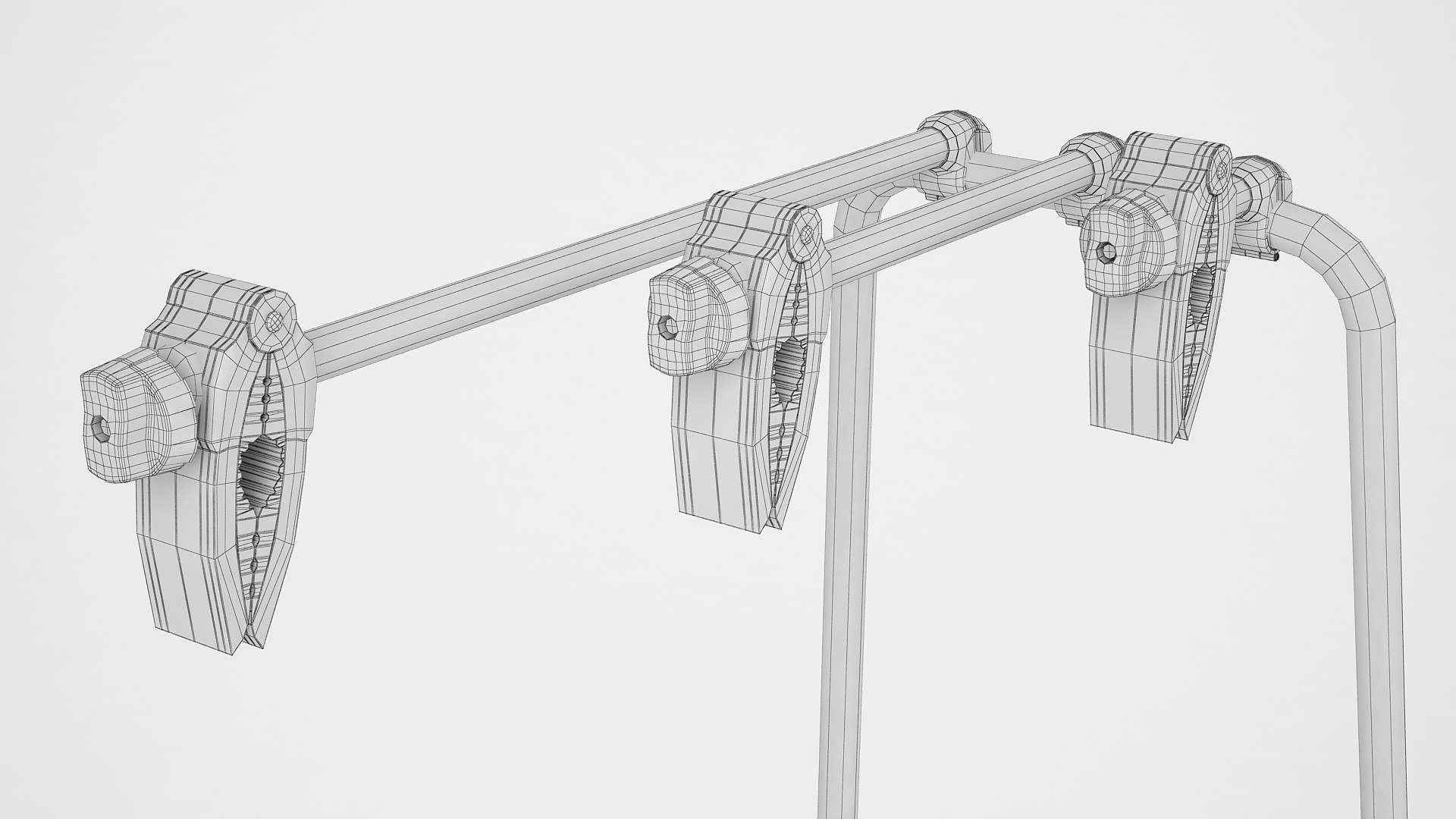 3D Platform 3 Bike Hitch Mount Carrier 01 - TurboSquid 1800298