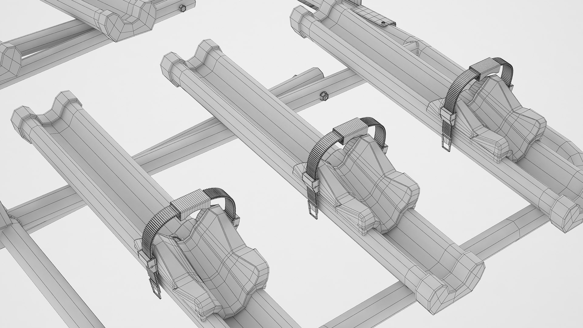 3D Platform 3 Bike Hitch Mount Carrier 01 - TurboSquid 1800298