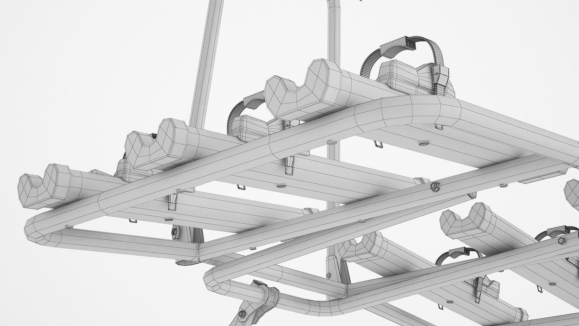 3D Platform 3 Bike Hitch Mount Carrier 01 - TurboSquid 1800298