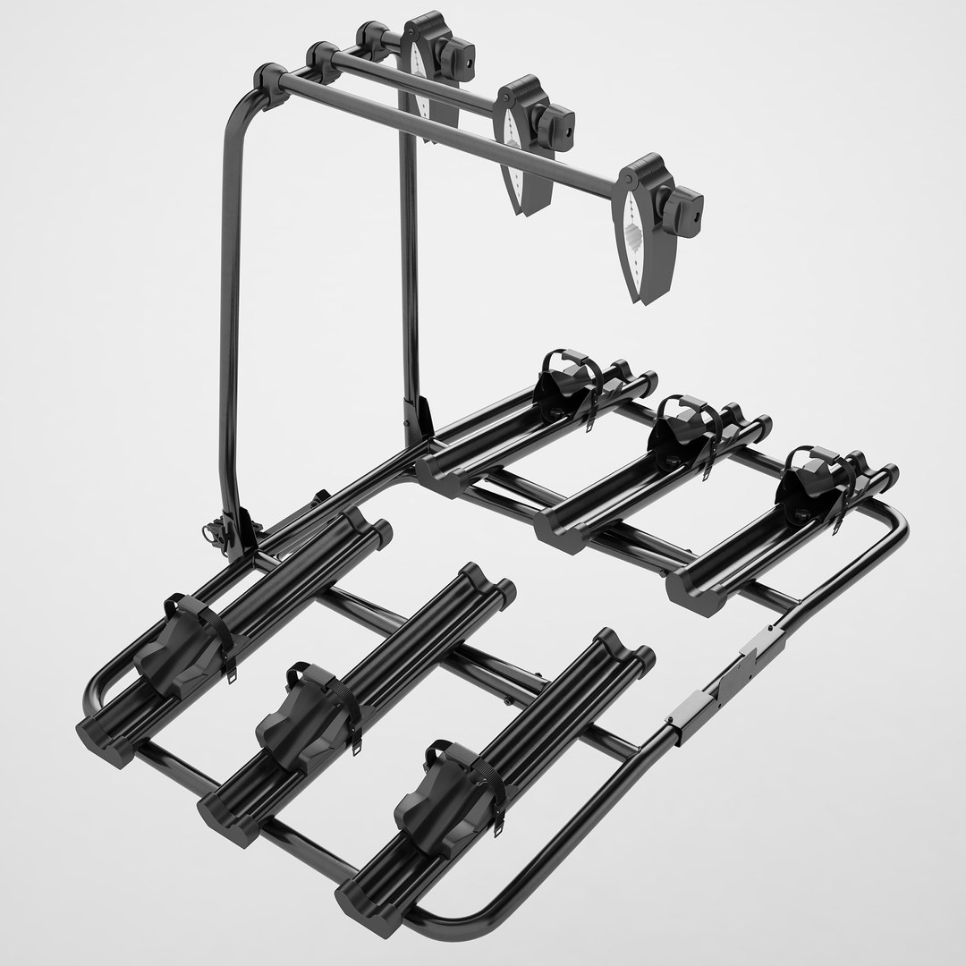 3D Platform 3 Bike Hitch Mount Carrier 01 - TurboSquid 1800298