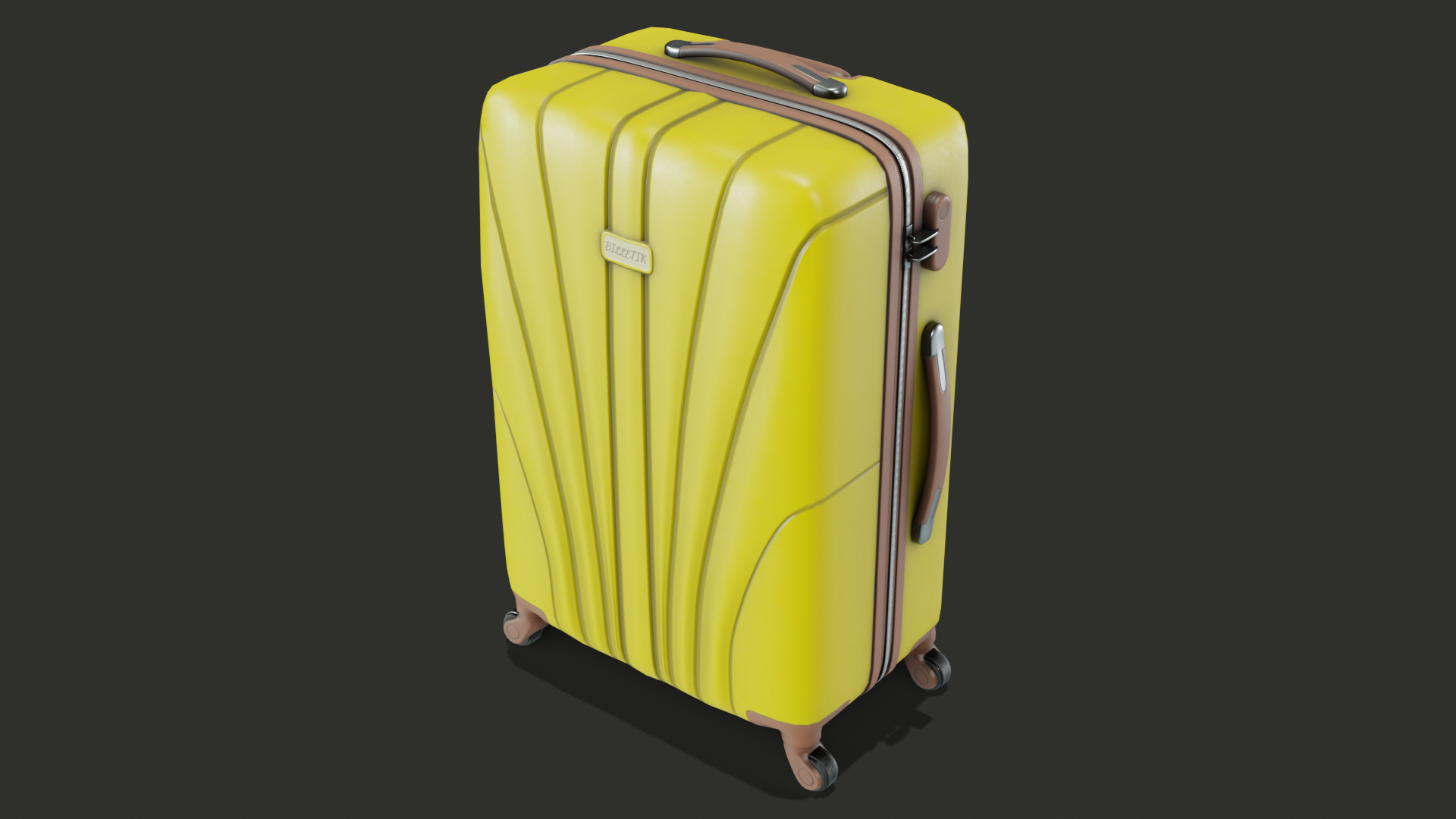 Rolling Travel Suitcase Model - TurboSquid 1898767