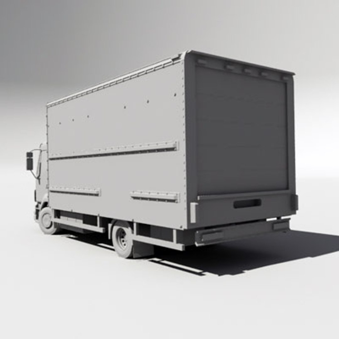 3d Model Delivery Truck