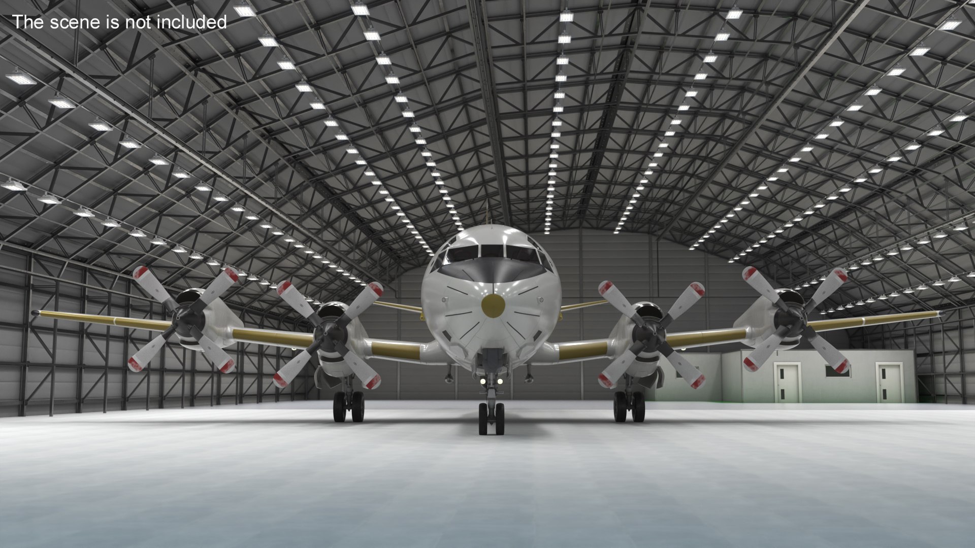 German Navy P3 Orion ASW Aircraft Rigged For Cinema 4D 3D Model ...